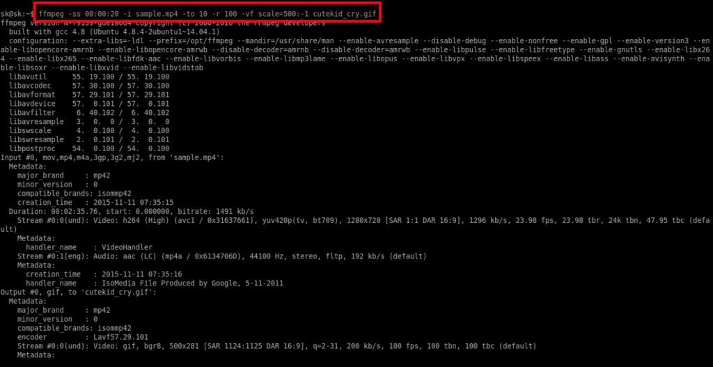 How To Create Animated GIF In Linux - OSTechNix