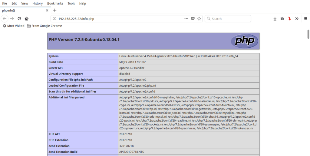 Install Apache Mariadb Php Lamp Stack In Ubuntu 1804 Lts Server