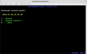 Restore Ubuntu To Previous State Using Systemback - OSTechNix