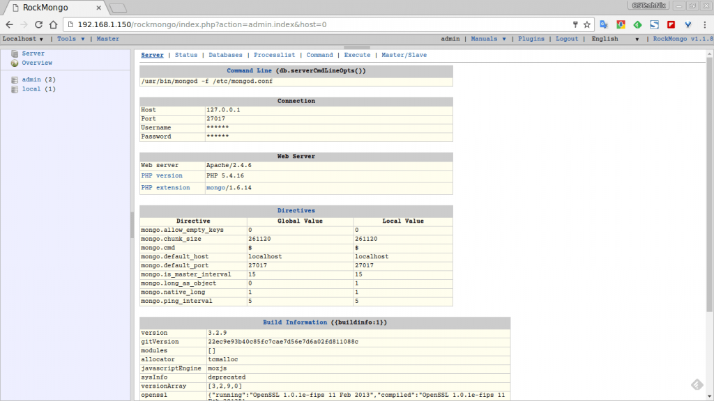 RockMongo - A Graphical MongoDB administration tool - OSTechNix