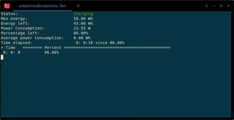 Check Laptop battery status and level From CLI in Linux - OSTechNix