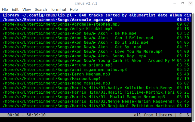 Cmus - A Powerful Console Music Player For Linux - OSTechNix