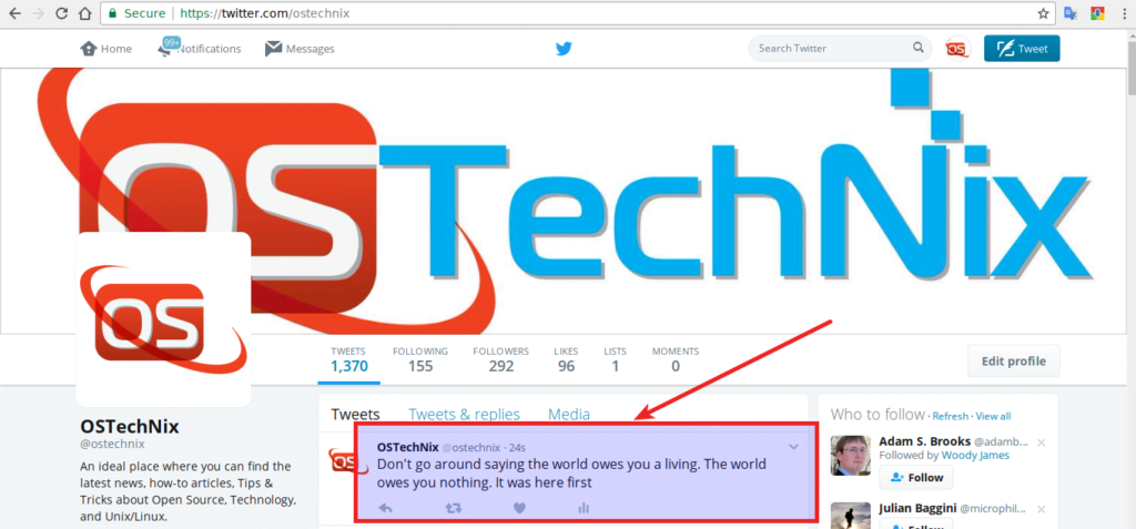 How To Tweet From Commandline In Linux - OSTechNix