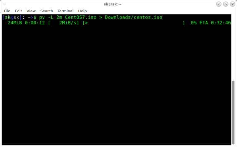 Use Pv Command To Monitor The Progress Of Data In Linux Ostechnix