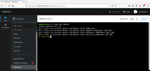 Monitor And Administer Linux Servers Using Cockpit - OSTechNix