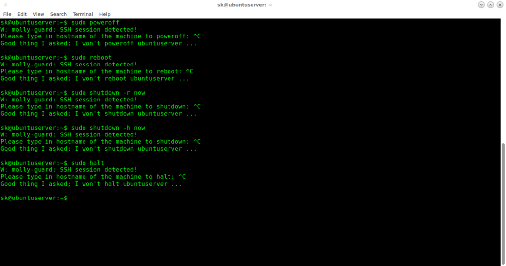 How To Avoid Accidental Shutdown Or Reboot In Linux - OSTechNix