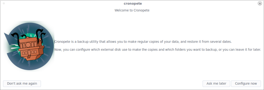Cronopete - An Apple's Time Machine Clone For Linux - OSTechNix
