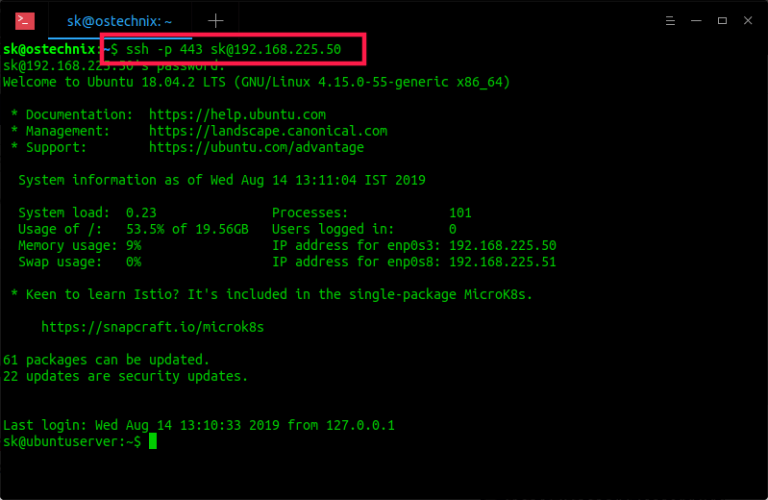 SSLH - Share A Same Port For HTTPS And SSH - OSTechNix