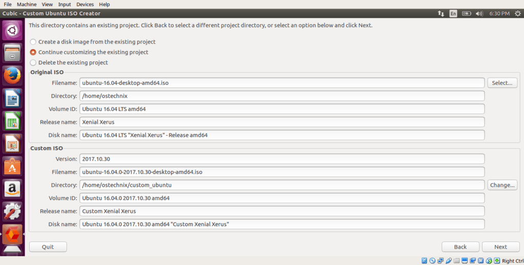 How To Create Custom Ubuntu Live CD Image Using Cubic - OSTechNix