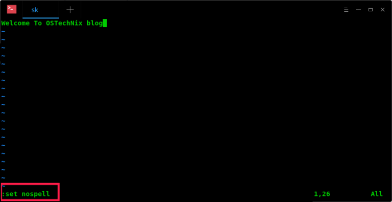 How To Use Spell Check Feature In Vim Text Editor - OSTechNix