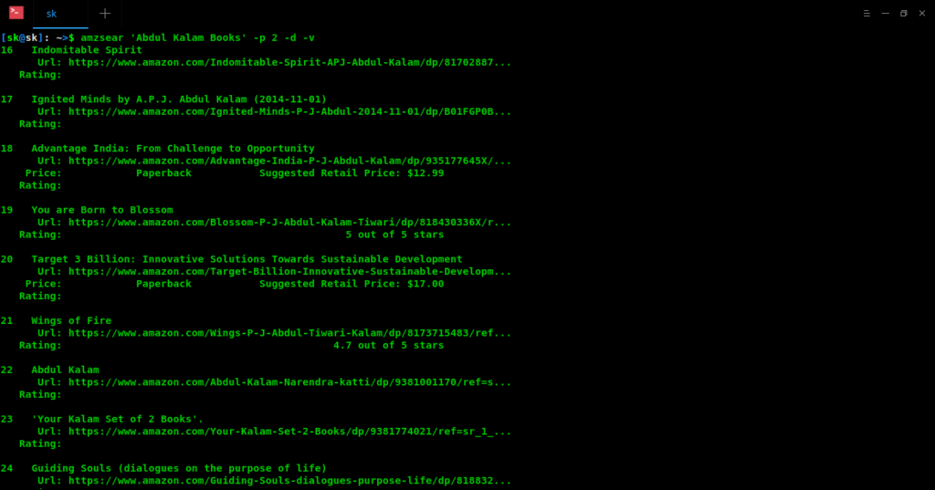 Search Amazon Products From Command line - OSTechNix