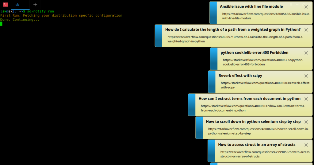 So-notify – A Stack Overflow Question Notifier - OSTechNix
