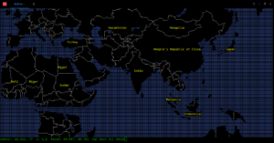 MapSCII - The World Map In Your Terminal - OSTechNix