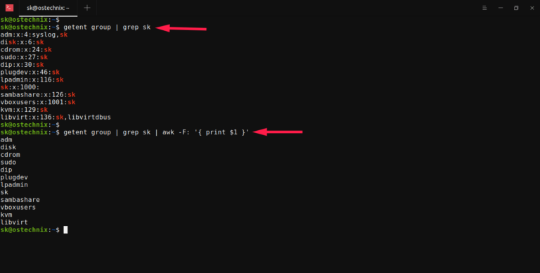 Find Out Which Groups A User Belongs To In Linux - OSTechNix