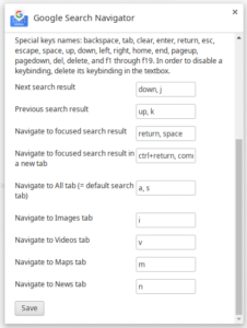 Google Search Navigator - Enhance Keyboard Navigation In Google Search