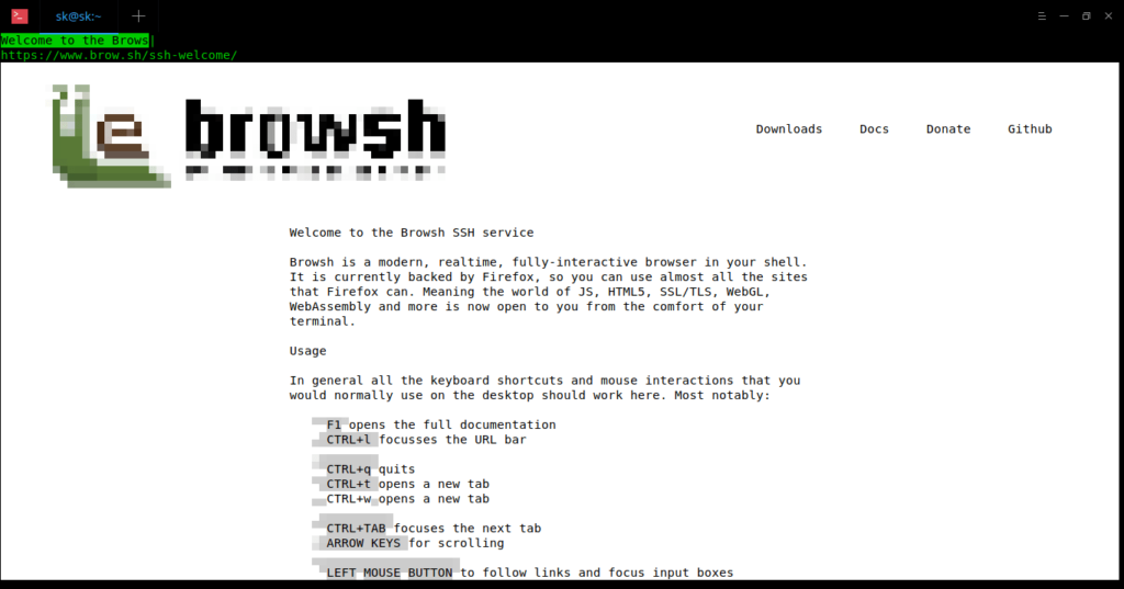 Browsh - A Modern Text Browser That Supports Graphics And Video