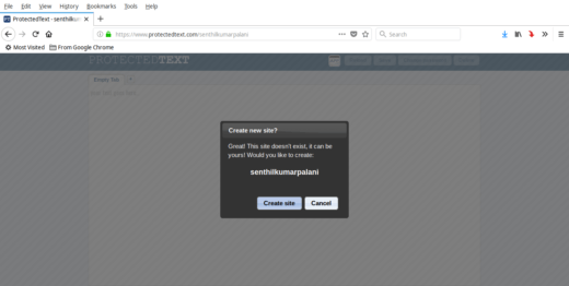 ProtectedText - A Free Encrypted Notepad To Save Your Notes Online