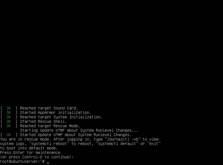 Boot Into Rescue Mode Or Emergency Mode In Ubuntu - OSTechNix