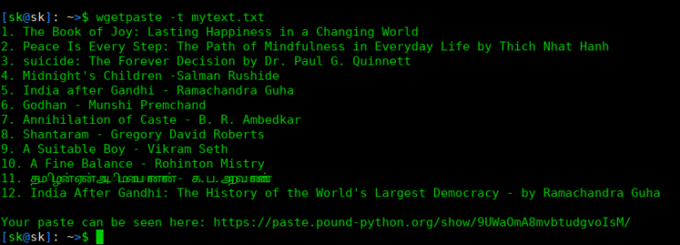 Upload Text Snippets To Pastebin-like Services From Commandline - OSTechNix