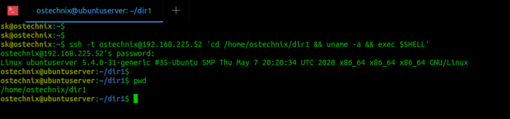 How To SSH Into A Particular Directory On Linux - OSTechNix