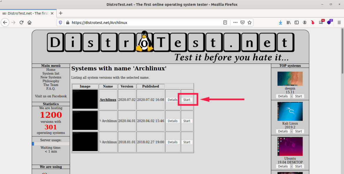 Test Linux And Unix Operating Systems online With Distrotest - OSTechNix