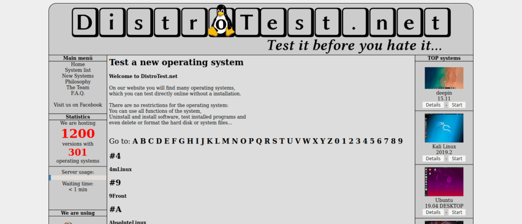 Test Linux And Unix Operating Systems online With Distrotest - OSTechNix