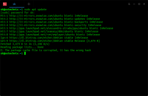 Fix 'E: The package cache file is corrupted, it has the wrong hash ...
