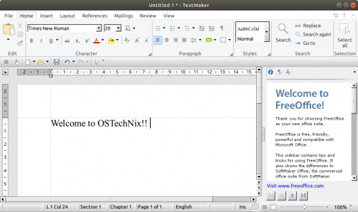How To Install FreeOffice On Linux - OSTechNix