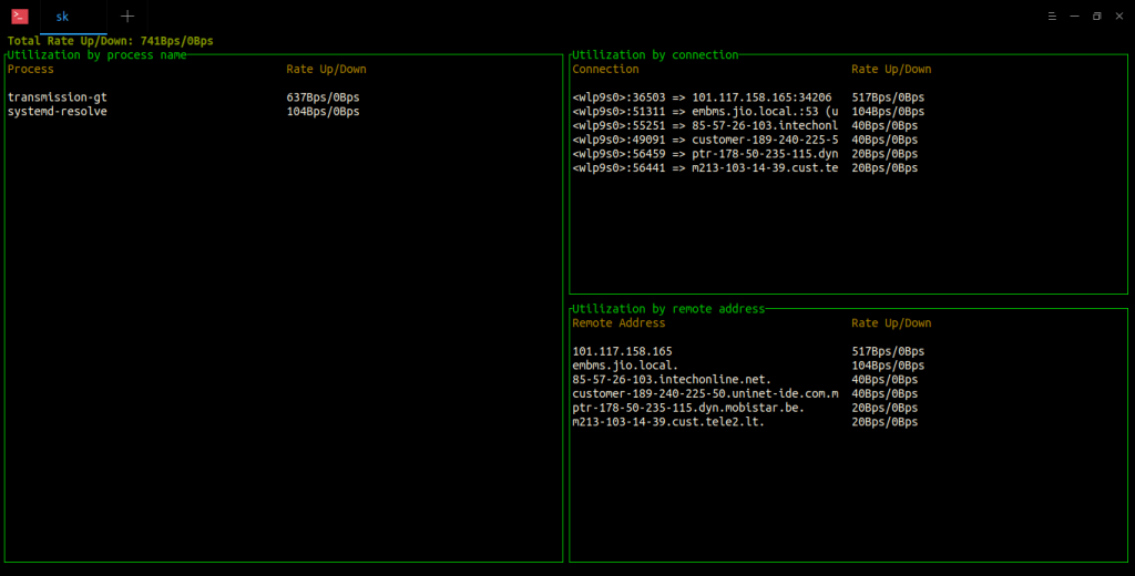 Display Network Bandwidth Utilization Using Bandwhich Tool - OSTechNix