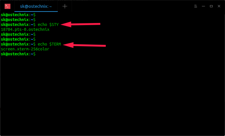 How To Check If You Are In Screen Session Or Not In Linux - OSTechNix