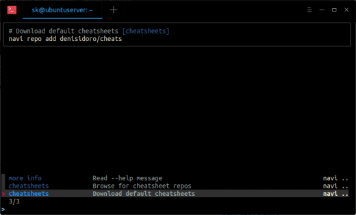 Navi - An Interactive Commandline Cheatsheet Tool - OSTechNix