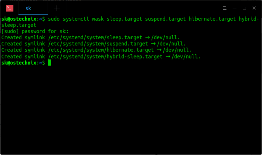 How To Disable Suspend And Hibernation In Linux - OSTechNix