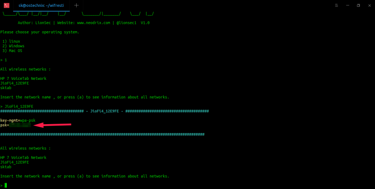 Find WiFi Password Of Connected Networks In Linux - OSTechNix