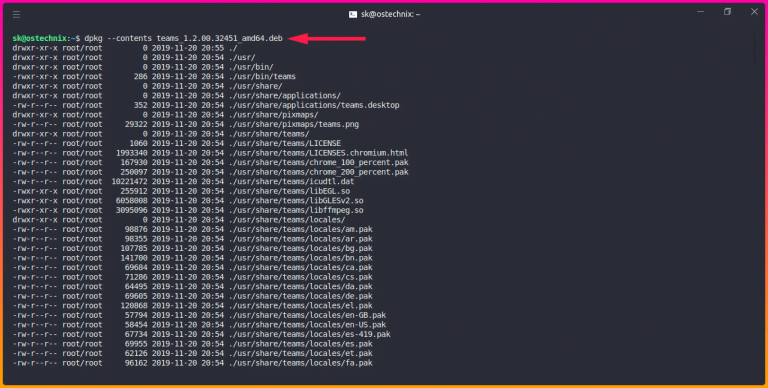 How To List The Contents Of A Package In Linux - OSTechNix