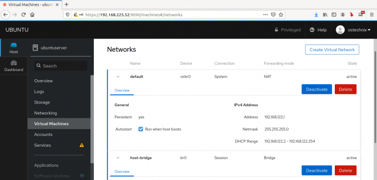 Manage KVM Virtual Machines Using Cockpit Web Console - OSTechNix