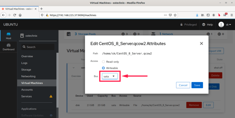 Create A KVM Virtual Machine Using Qcow2 Image In Linux - OSTechNix