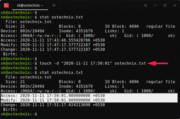 Linux File Timestamps Explained With Examples Ostechnix