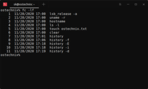Enable Timestamp For History Command In Zsh In Linux - OSTechNix