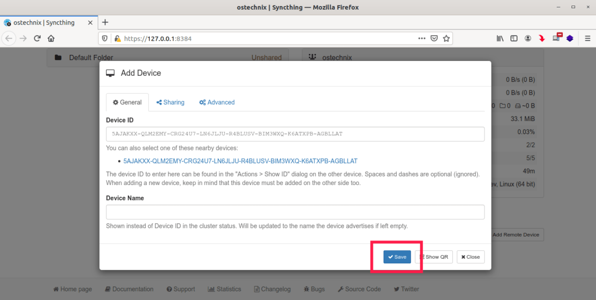 Synchronize Files Between Multiple Systems With Syncthing - OSTechNix