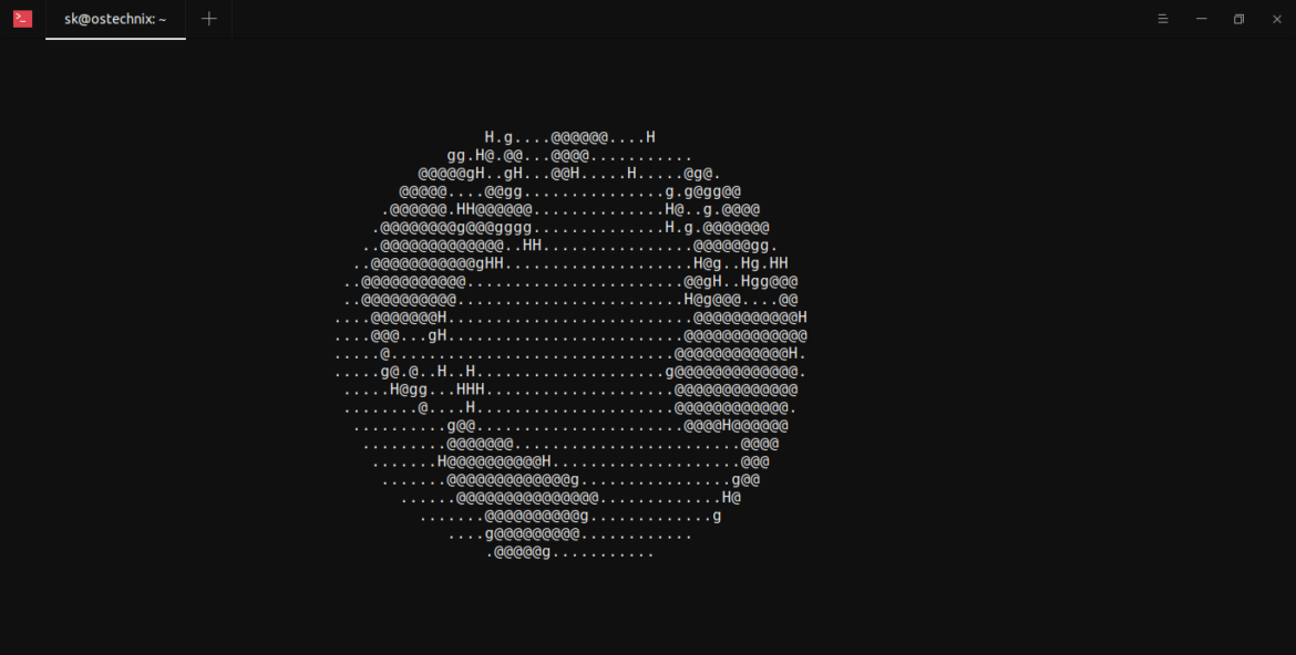 Run ASCII Globe In Terminal With globe-cli Utility - OSTechNix