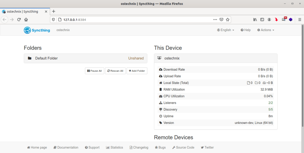 Synchronize Files Between Multiple Systems With Syncthing - OSTechNix