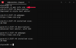 Alpine Linux Apk Command Examples - OSTechNix