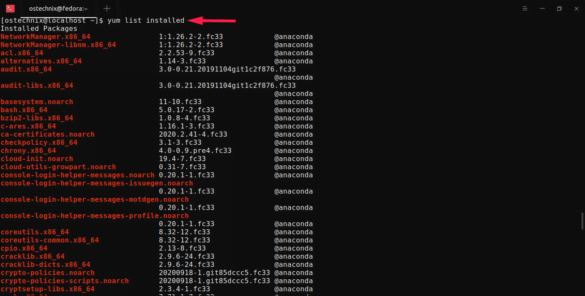 How To List Installed Packages In Linux Ostechnix