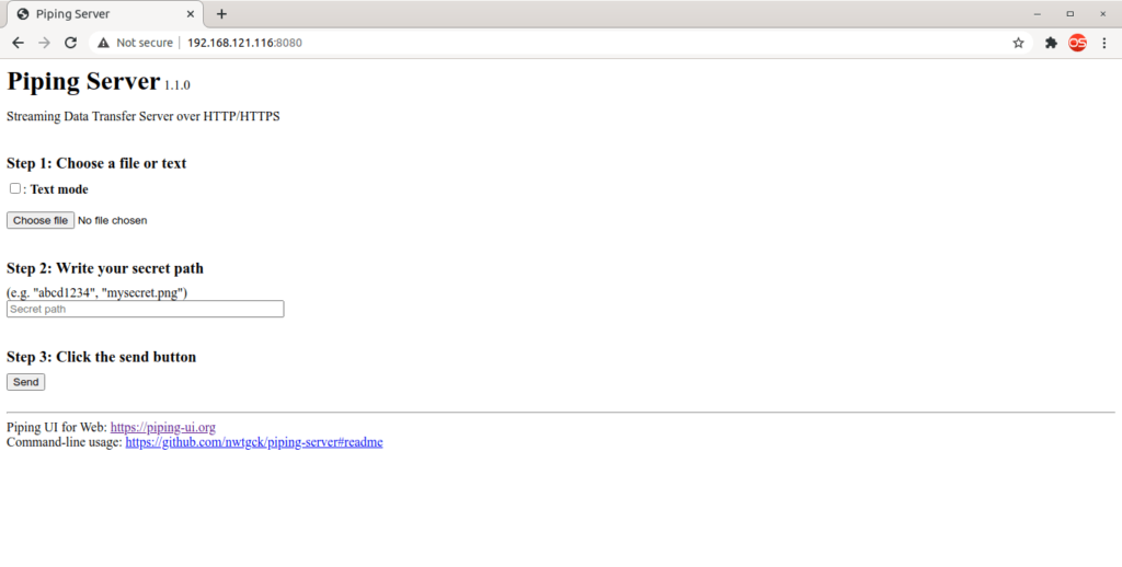 Transfer Files Between Any Devices Using Piping Server - OSTechNix