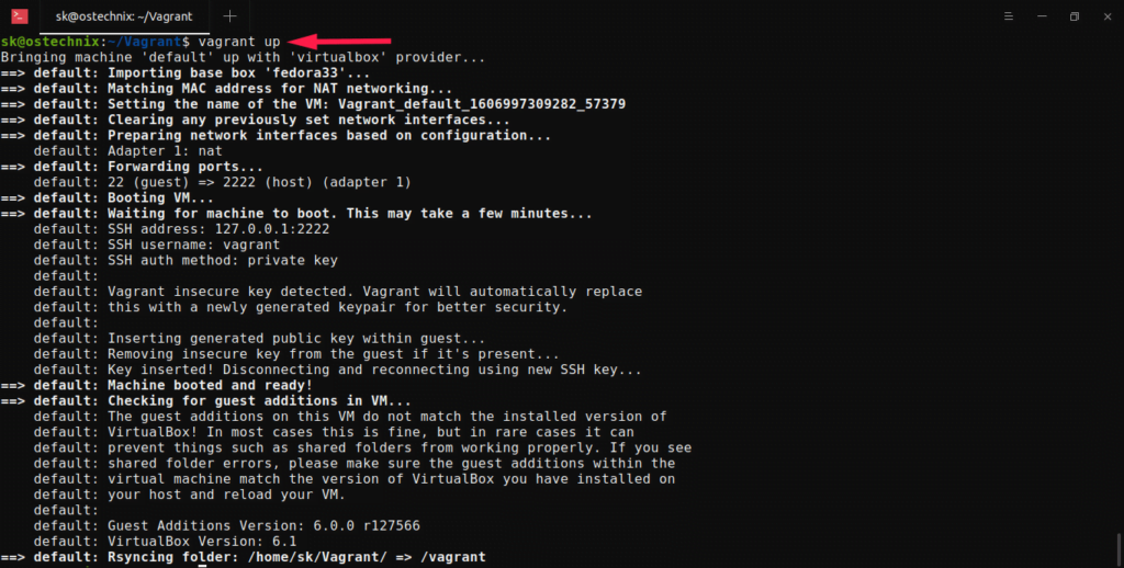 How To Add Downloaded .box File To Vagrant In Linux - OSTechNix