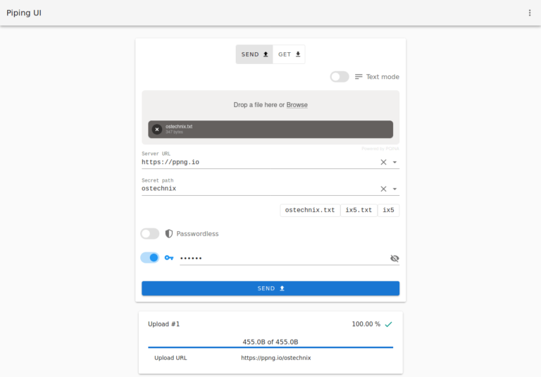 Transfer Files Between Any Devices Using Piping Server - OSTechNix