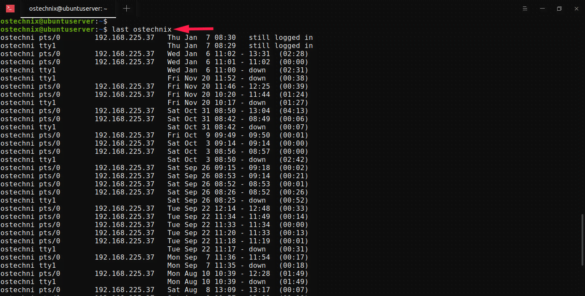 How To Find Last Logged In Users In Linux - OSTechNix