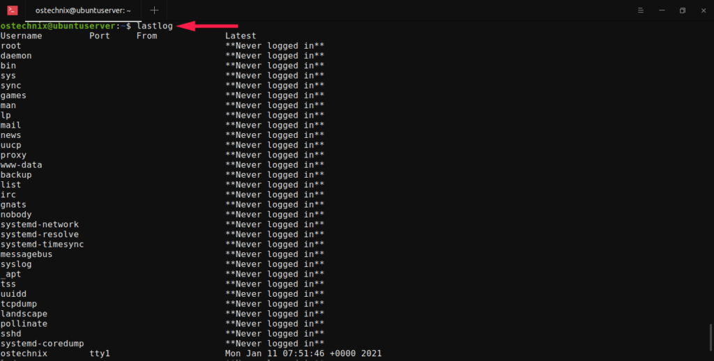 How To Find Last Logged In Users In Linux - OSTechNix