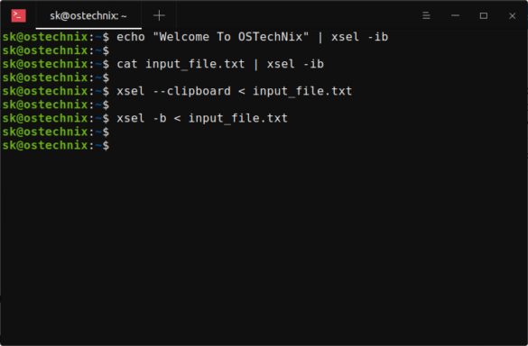 Access Clipboard Contents Using Xclip And Xsel In Linux Ostechnix