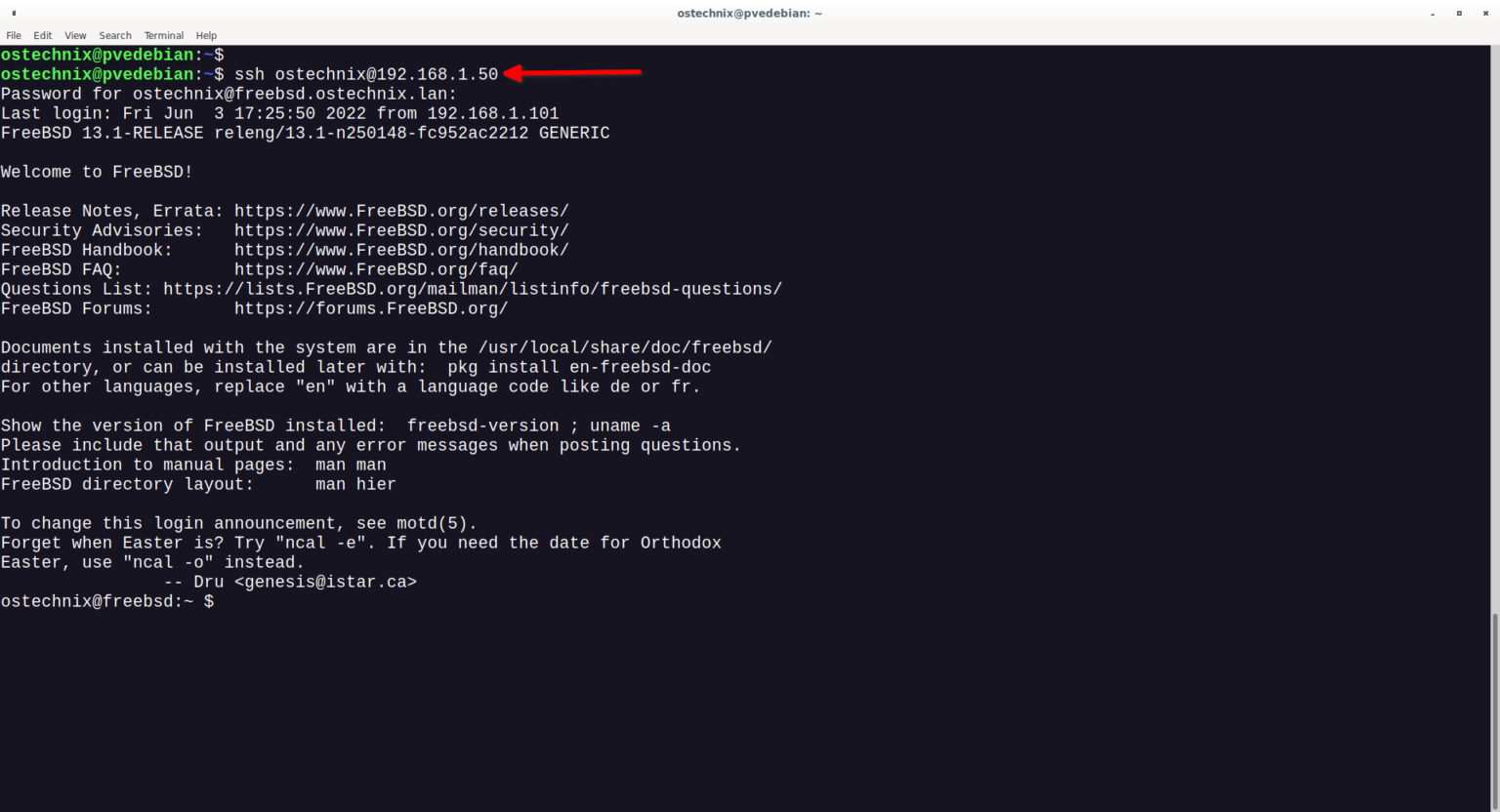 How To Enable SSH On FreeBSD - OSTechNix